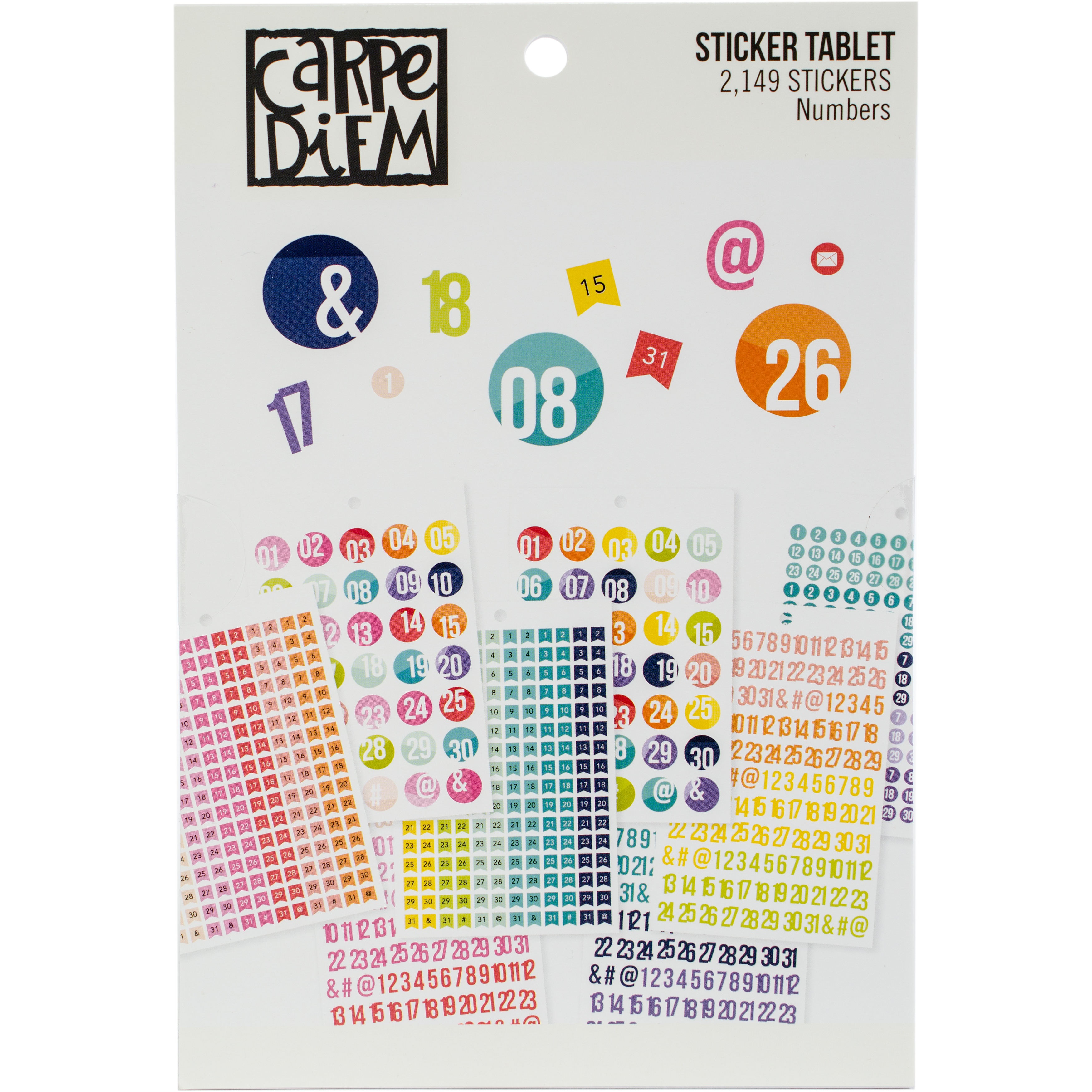Carpe Diem A5 Planner Numbers Sticker Tablet Michaels Carpe Diem A5 Planner Numbers Sticker Tablet Michaels